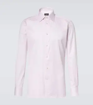 Zegna Trofeo Striped Cotton Shirt