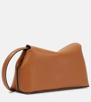 TOTEME T-lock Leather Clutch - Brown