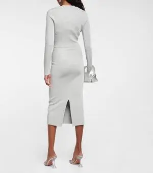 Victoria Beckham Glitter Cropped Cardigan