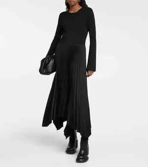 JOSEPH Deron Asymmetric Midi Dress