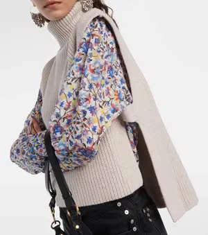 MARANT ETOILE Megan Turtleneck Wool Sweater Vest