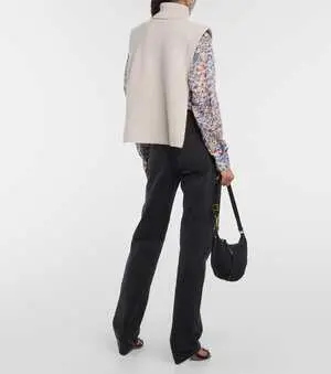 MARANT ETOILE Megan Turtleneck Wool Sweater Vest