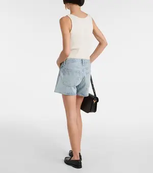 AGOLDE Parker Mid-rise Denim Shorts - Blue