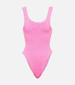 Hunza G Hunza G Square Neck Two-Piece Swimsuit Pink