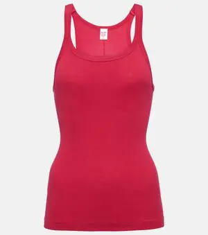 RE/DONE Ribbed-knit Tank Top