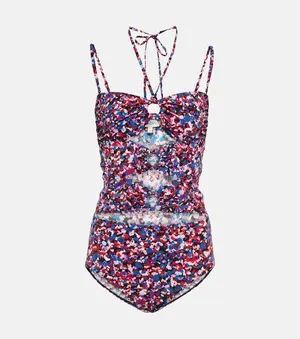 Isabel Marant Étoile Stiza Floral One Piece Swimsuit - Multicoloured
