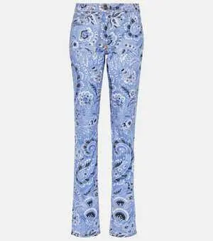 Etro High-rise Printed Skinny Jeans