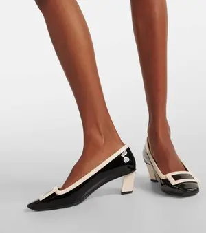 ROGER VIVIER Belle Vivier 45 Patent Leather Pumps