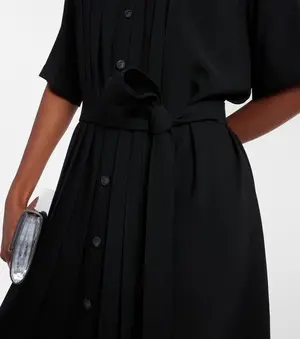 JOSEPH Arcade Plisse Midi Dress
