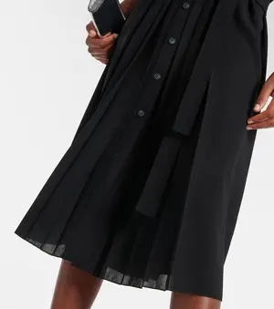 JOSEPH Arcade Plisse Midi Dress