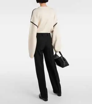 TOTEME High-rise Straight Trousers