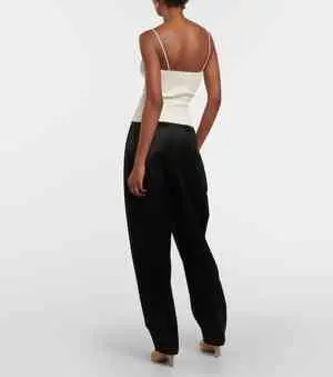 Khaite Ziggy Ribbed Tank - White