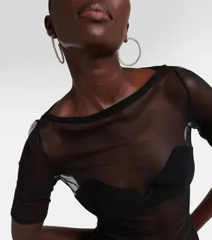 NENSI DOJAKA Mesh Top