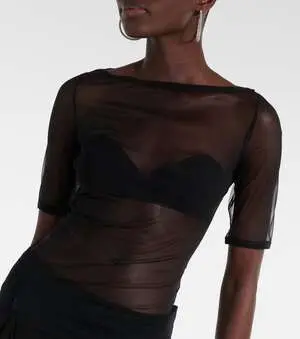 NENSI DOJAKA Mesh Top