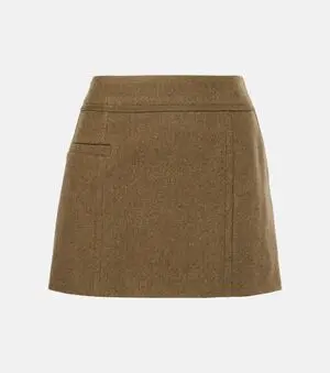 Victoria Beckham Wool Miniskirt