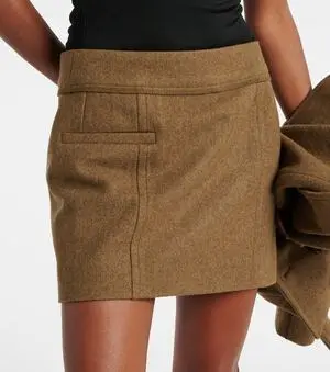 Victoria Beckham Wool Miniskirt
