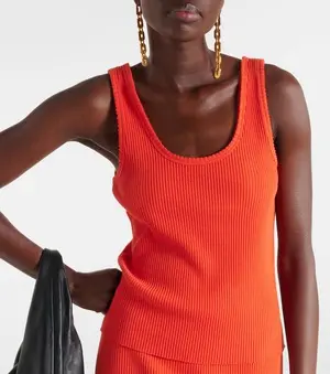 Vince Ribbed Knit Tank Top