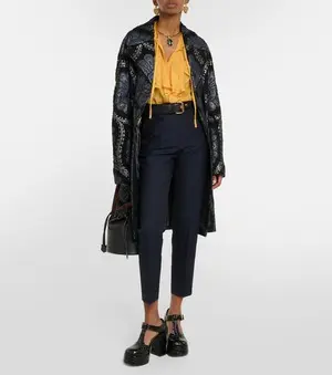 Etro Ruffled Silk Blouse - Yellow