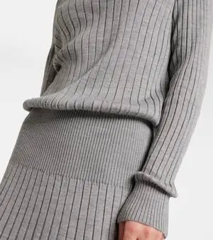 Proenza Schouler Eden Wool-blend Ribbed Midi Dress