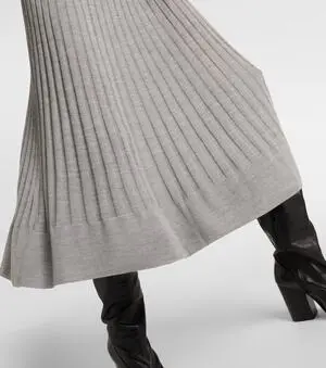 Proenza Schouler Eden Wool-blend Ribbed Midi Dress