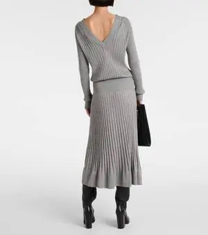 Proenza Schouler Eden Wool-blend Ribbed Midi Dress