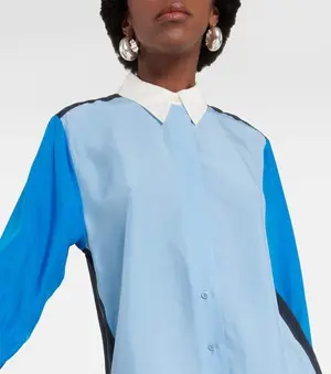 Dorothee Schumacher Colorblock Silk Shirt