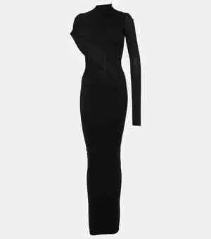 LAQUAN SMITH Asymmetric Cutout Gown