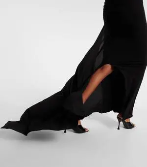 LAQUAN SMITH Asymmetric Cutout Gown