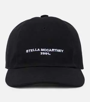 Stella McCartney Embroidered Logo Baseball Cap - Black