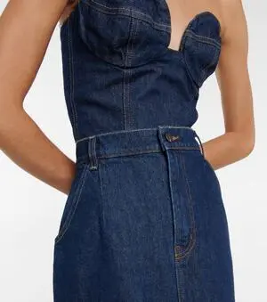 Magda Butrym Denim Midi Skirt