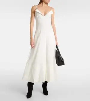 Proenza Schouler Ruby Linen-blend Midi Dress