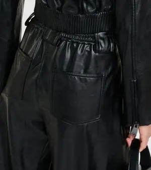Simkhai Sofia Faux Leather Cargo Pants