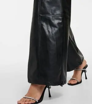 Simkhai Sofia Faux Leather Cargo Pants