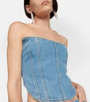 Magda Butrym Denim Bustier