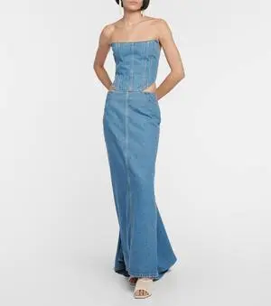 Magda Butrym Denim Bustier