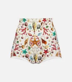 Dolce & Gabbana Capri Printed High-rise Shorts