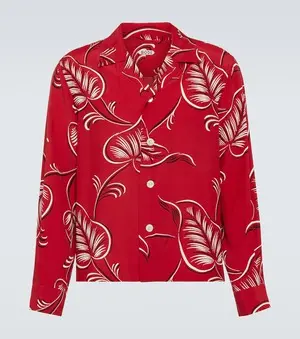 BODE Creeping Begonia Printed Shirt