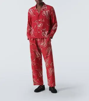 BODE Creeping Begonia Printed Shirt