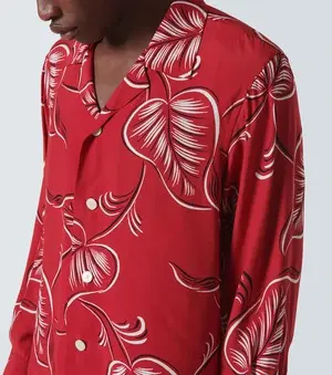 BODE Creeping Begonia Printed Shirt