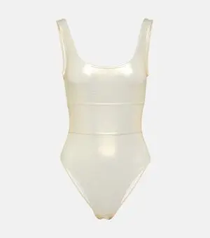 Melissa Odabash Perugia Metallic Swimsuit - Gold