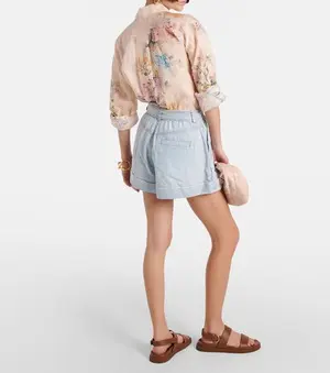 Zimmermann High-rise Denim Shorts