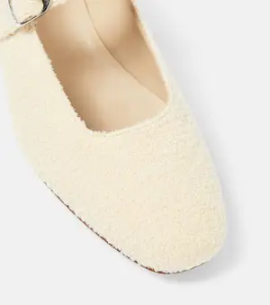 Le Monde Beryl Canvas Mary Jane Flats - White