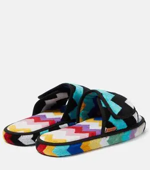 Missoni Cyrus Zigzag Terry Slides - Multicoloured