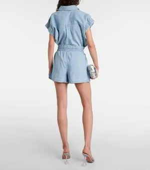 Veronica Beard Tijana Chambray Shorts