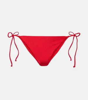 Jade Swim Ties Bikini Bottom - Red