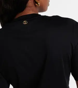 Rabanne Gathered Crop Top - Black