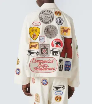 BODE Cambridge Patch-appliqué Cotton Canvas Jacket