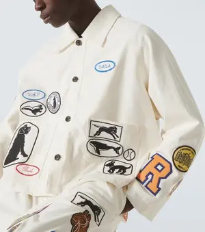 BODE Cambridge Patch-appliqué Cotton Canvas Jacket
