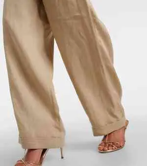 Tory Burch Linen Wide-leg Pants