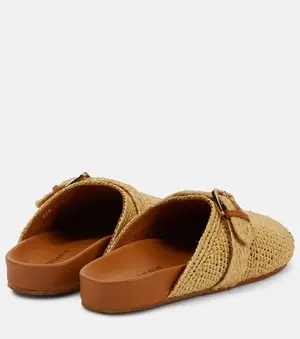 Clergerie Quinta Raffia Mules